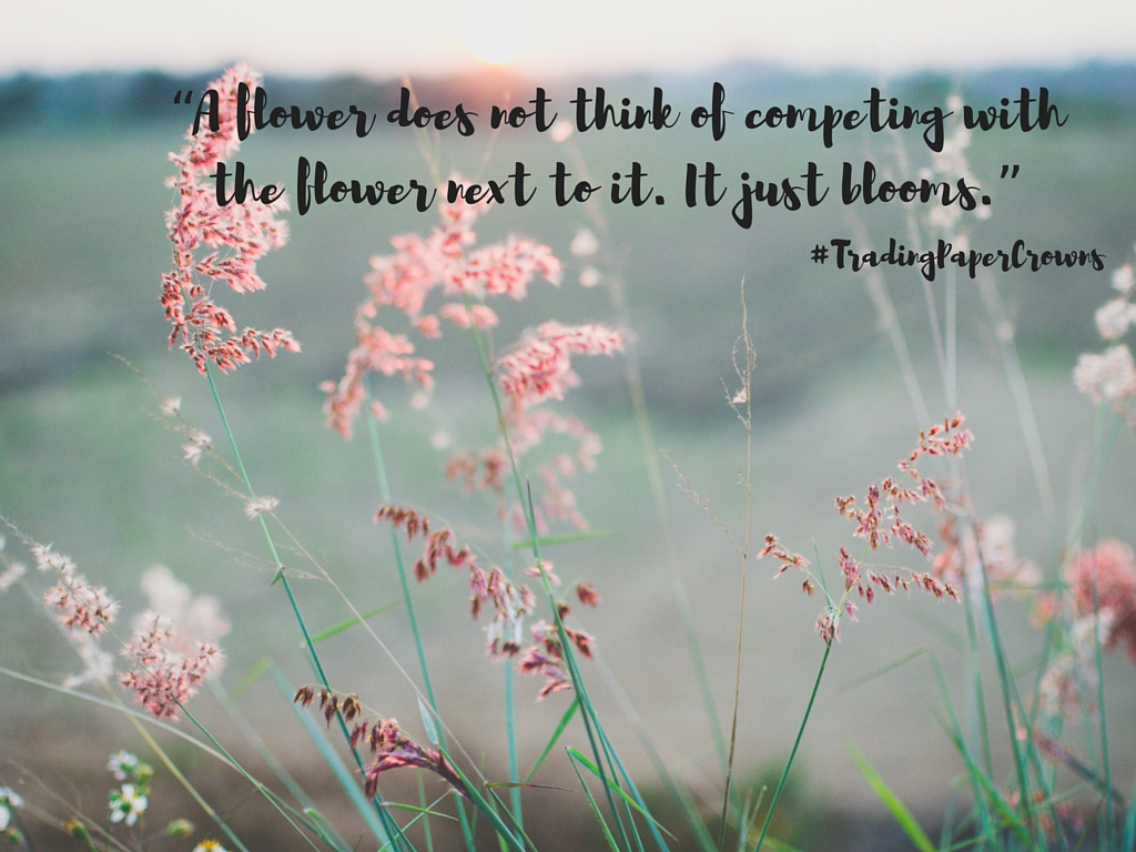 A Flower Does Not Think of Competing – It Just Blooms – Trading Paper ...